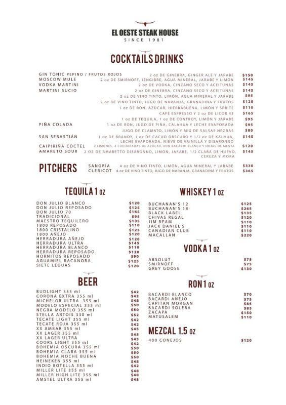 El Oeste Steak House, Guaymas
